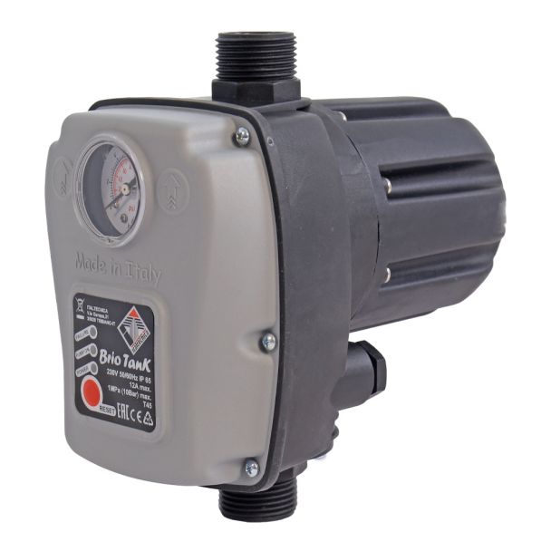 Prescontrol cu manometru Italtecnica BRIO-TANK_2.0, 230 V, max 1500 W ...